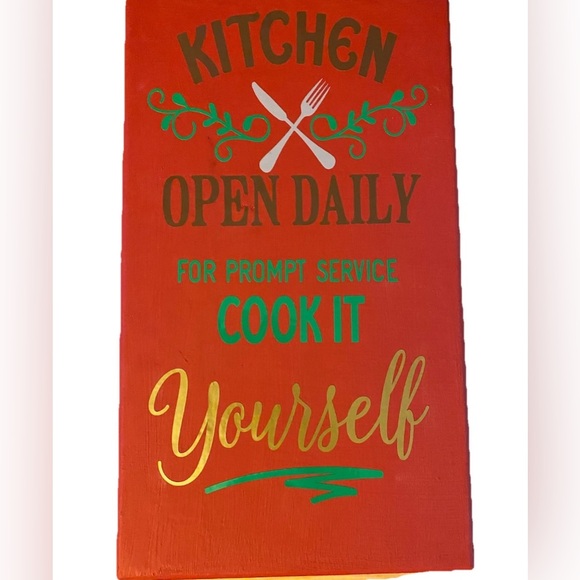 S and R Unique Treasures | Wall Decor | Kitchen Open Daily 2 X 7 ...